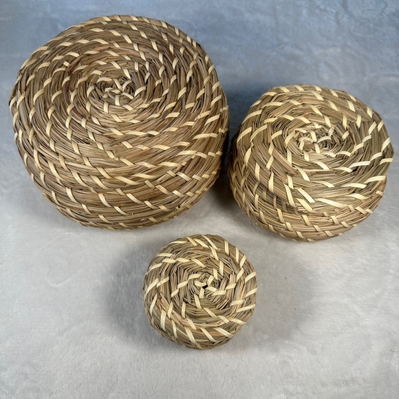 Source Unknown | Storage & Organization | 3 Decorative Round Stackable ...